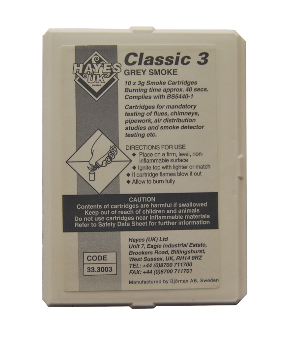 Smoke Cartridges CLASSIC 3Gm.x10 - Warrior Stoves Ltd