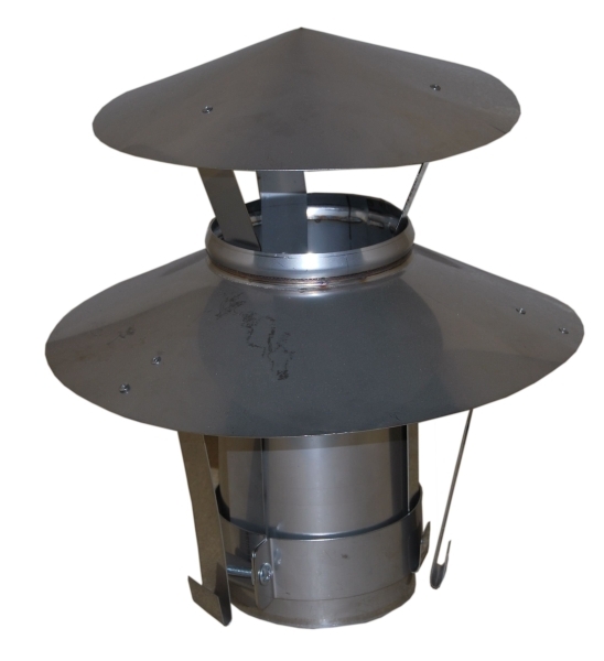 Flex. Liner 200mm Clay Pot Adaptor C.W Standard Cowl D - Warrior Stoves Ltd